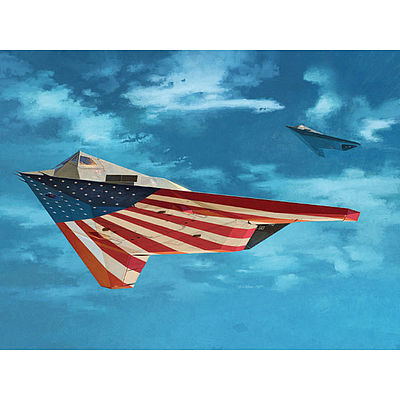 Academy F-117A Nighthawk Plastic Model Airplane Kit 1/48 Scale #12219