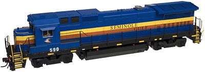 Atlas GE Dash 8-40B w/DCC Seminole Gulf #590 N Scale Model Train Diesel Locomotive #40000504