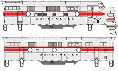 Life-Like-Proto PROTO 2000 Diesel EMD F3A-B Set Powered w/Sound & DCC Chicago, Burlington ...