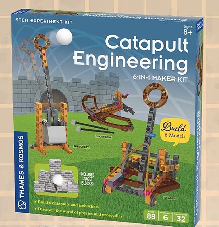 ThamesKosmos Catapult Engineering 6-in-1 STEM Experiment Kit #550056