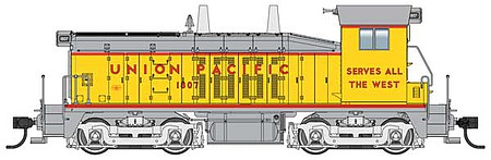 WalthersMainline EMD SW7 - ESU Sound & DCC Union Pacific(R) #1807 (Armour Yellow, gray, red)