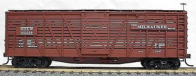 Accurail 40' Wood Stock Car - Kit (Plastic) - Milwaukee Road HO Scale ...