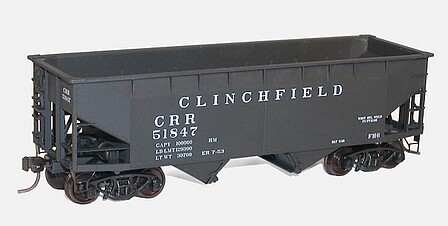 Accurail 50-Ton Offset-Side Twin Hopper Kit Clinchfield