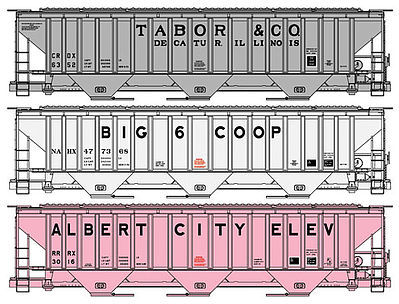 Accurail Pullman Standard 4750 Grain Hopper Kit Farm Co-Op