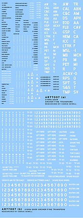 Archer US Vehicle Exterior/Interior Markings Plastic Model Vehicle ...