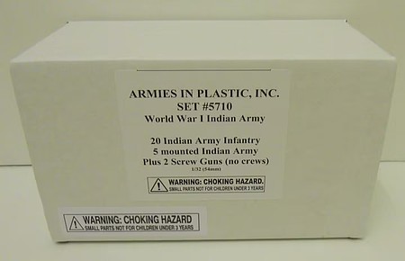 ArmiesInPlastic INDIAN ARMY in WWI SET Plastic Model Military Figure ...