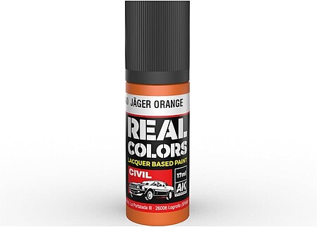 AK Real Colors Civil Jager Orange Lacquer 17ml Bottle