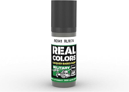 AK Real Colors Military- RLM74 Grey Green Lacquer Based Paint 17ml ...