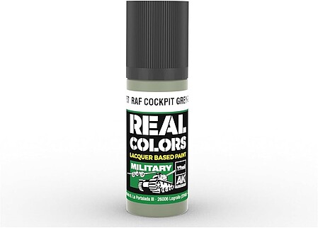 AK Real Colors Military RAF Cockpit Grey Green 17ml Bottle