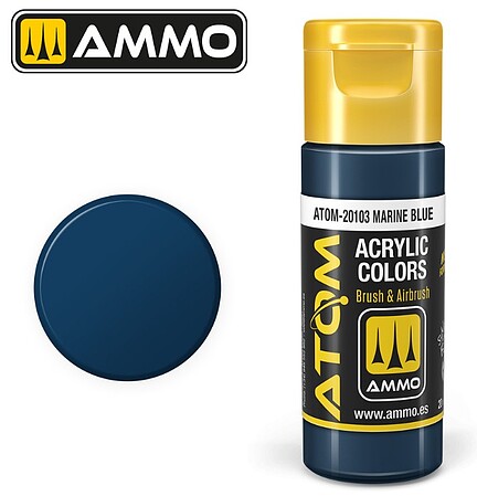 AM Atom- Marine Blue Acrylic Paint 20ml Bottle #20103