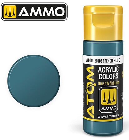 AM Atom- French Blue Acrylic Paint 20ml Bottle #20105