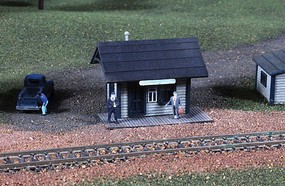 Wooden N Scale Model Railroad Buildings
