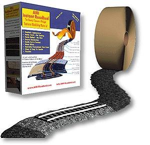 Aeromax Instant Roadbed Black 2'' x 1/8'' x 30' Roll - HO-Scale #30