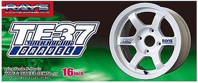 Aoshima Volk Racing TE37 Gravel 16'' Tire & Wheel Set (4) Plastic Model ...