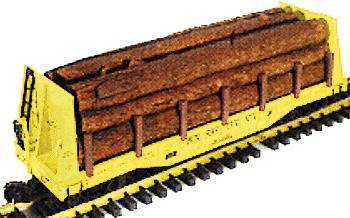 Aristo-Craft Freight Car Loads Bulk Flat Car, Log - G-Scale #60402