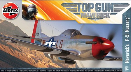 Airfix Top Gun Maverick's P51D Mustang Fighter Plastic Model Airplane ...