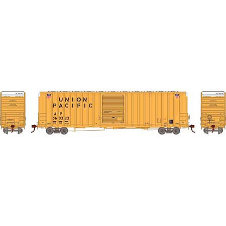 Athearn RTR 60' Hi-Cube Ex-Post Boxcar UP/Yellow #560222 HO Scale Model ...
