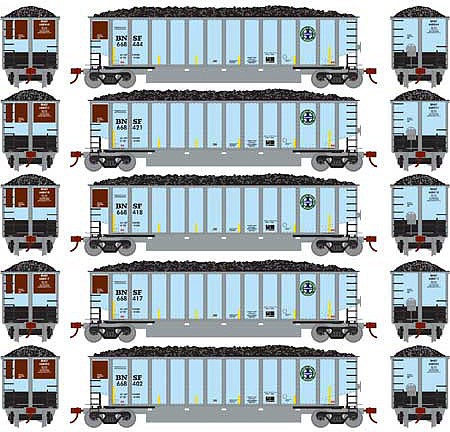 Athearn N Bethgon Coalporter w/Load, BNSF #2 (5)