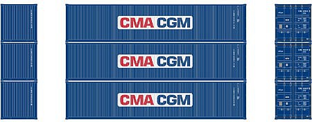 Athearn HO RTR 40' Low-Cube Container, CMA-CGM