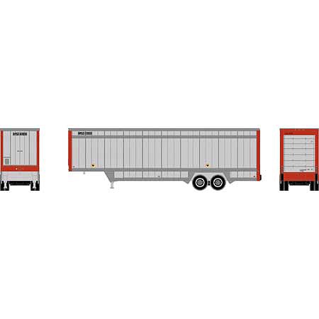 Athearn 40' Drop Sill Parcel Trailer UPS/Red Ends #87039 HO Scale Model ...