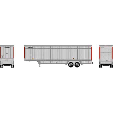 Athearn 40' Drop Sill Parcel Trailer UPS/Red Ends #87363