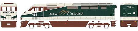 Athearn HO RTR F59PHI w/DCC & Sound, Amtrak #465