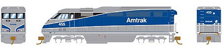 Athearn N F59PHI w/DCC & Sound, Amtrak/Surfliner #455