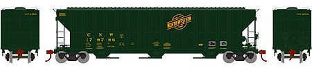 Athearn HO RTR FMC 4700 Covered Hopper, C&NW #178786
