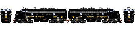 Athearn HO F7 A/A, N&W/Frt #3697/#3717