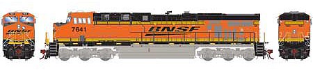 Athearn HO ES44DC w/DCC & Sound, BNSF/H2 #7641