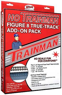 Atlas Figure 8 True-Track Expansion Set Nickel Silver HO Scale Model RR ...