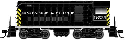 Atlas Alco HH660 Minneapolis & St. Louis HO Scale Model Train Diesel ...