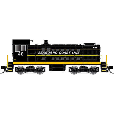 Atlas Alco S2 Seaboard Coast Line #48 black, yellow HO Scale Model Train Diesel Locomotive #10001903