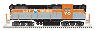 Atlas GP7 DCC/Sound Bangor & Aroostook #70 HO Scale Model Train Diesel ...