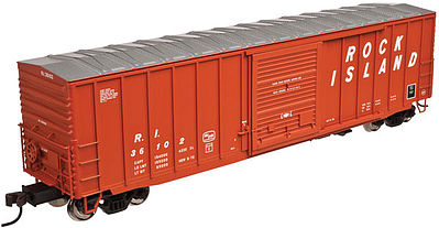 Atlas ACF 50' Boxcar Rock Island #36114 HO Scale Model Train Freight ...