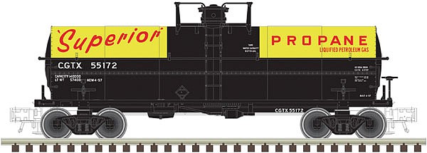 Atlas 11,000-Gallon Tank Car Superior Propane #55172 HO Scale Model ...
