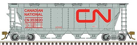 Atlas Slab Side Covered Hopper Canadian National #253620 HO Scale Model ...