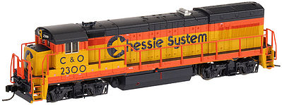 Atlas GE U23B Low Nose Chessie System C&O #2303 N Scale Model Train ...