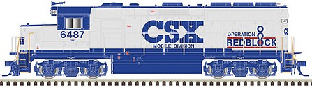 Atlas GP40-2 CSX #6487 DCC Ready