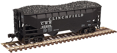 Atlas 2-Bay Offset-Side Hopper Clinchfield 47014 N Scale Model Train ...