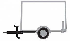 Atlas White Box Trailer HO Scale Model Railroad Vehicle #60000101
