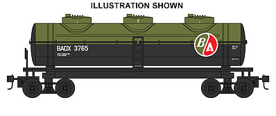 Bachmann 40' 3-Dome Tank Car British American Oil BAOX #3765 HO Scale ...