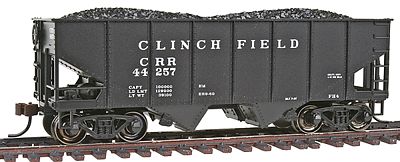 Bachmann 55T 2-Bay Hopper w/Coal Clinchfield HO Scale Model Train ...