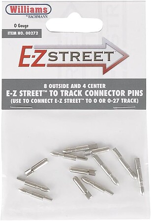 Bachmann E-Z Street to 3-Rail Track Joiners/Track Pins O Scale Model ...