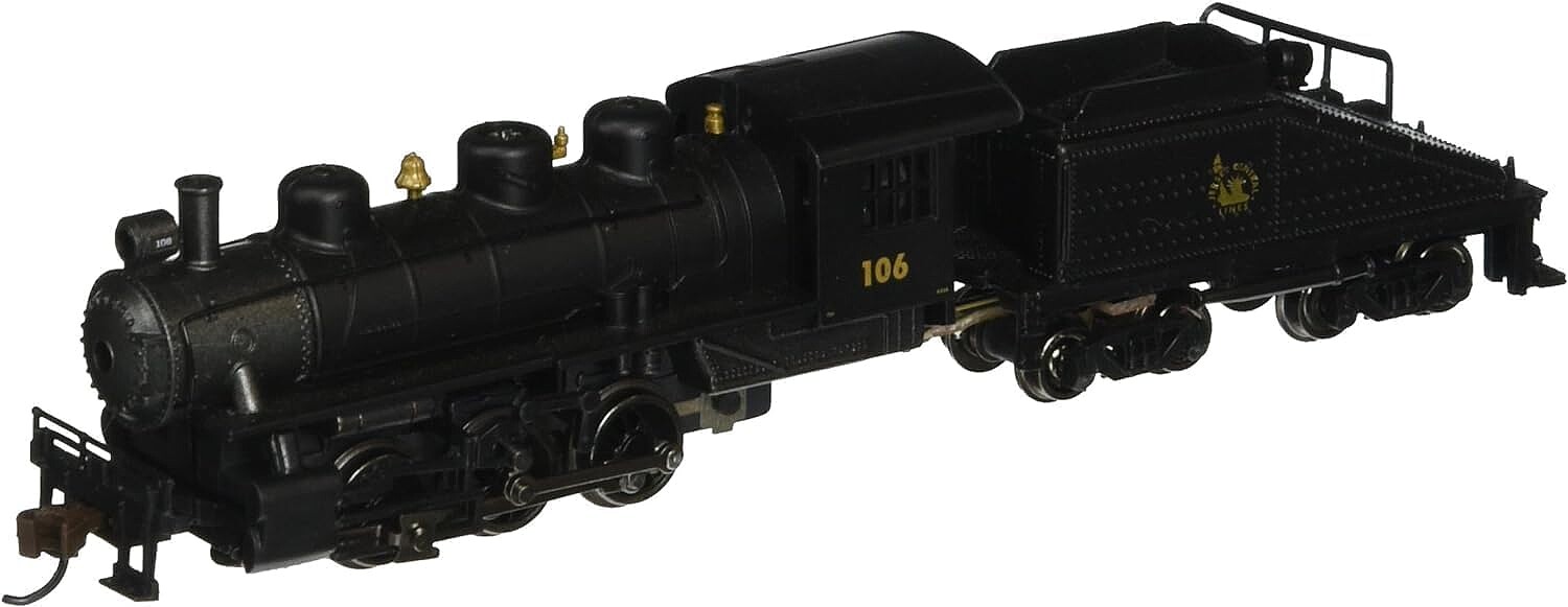Bachmann 0-6-0 Switcher w/Tender Central of New Jersey #106 N Scale ...