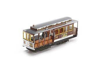 Bachmann Cable Car Yellow/Brown w/Advertising HO Scale Trolley and Hand ...