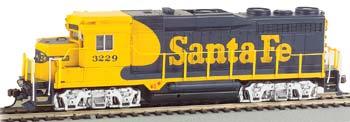 Bachmann GP30 w/DCC Santa Fe #3229 HO