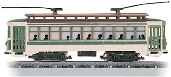 Bachmann Brill Trolley - Standard DC - Green, White