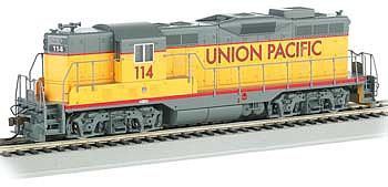 Bachmann EMD GP7 w/DCC Union Pacific #114 (Armour Yellow, gray) - HO-Scale