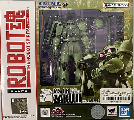 Banda-Figures MS-06 Zaku II (Ver. A.N.I.M.E.) Plastic Model Fantasy ...
